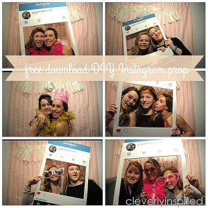 DIY Instagram Photo Prop free download - Cleverly Inspired